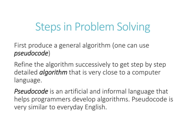 Algorithms and Flowchart for IGCSE Students | PPT | Computing ...