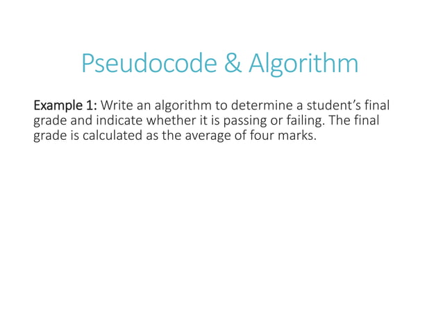 Algorithms and Flowchart for IGCSE Students | PPT | Computing ...