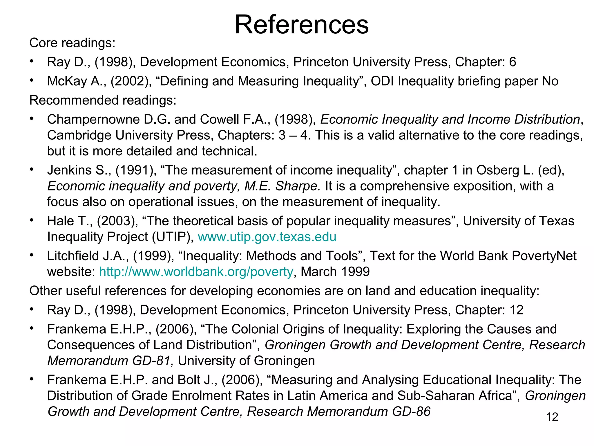 Lect1 inequality-measurement | PPT