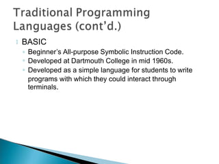 Introduction To Computer Programming | PPTX | Programming Languages ...