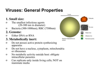 Lect 1 introduction to medical virology | PPT