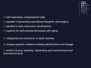 Lect 1- INTRODUCTION TO STEM CELLS.ppt | Pregnancy | Reproductive Health