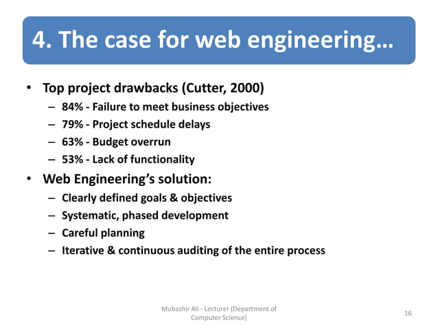 Lecture-1: Introduction to web engineering - course overview and grading scheme | PDF | Web ...