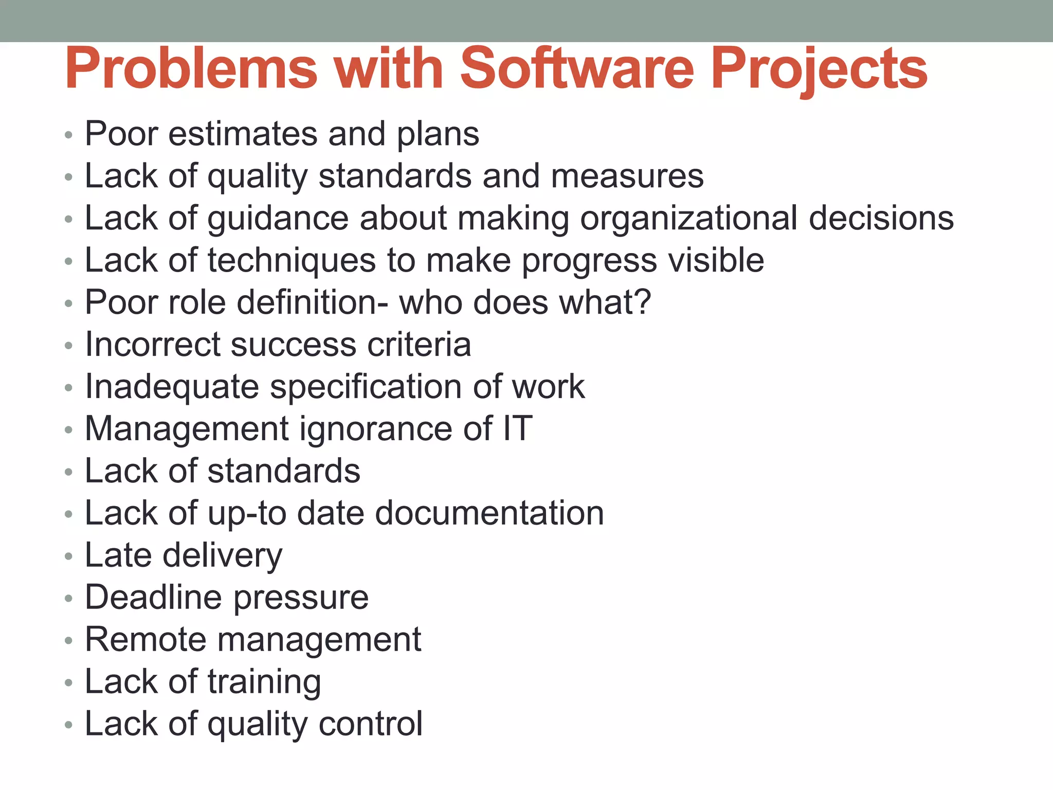 Lect1 intro to software project management | PPT