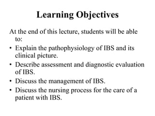 Lecture Irritable Bowel Syndrome . IBS.pptx