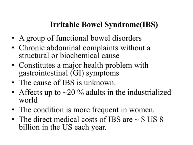 Lecture Irritable Bowel Syndrome . IBS.pptx