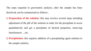Lect10 Gravimetric Analysis chemistry.pptx