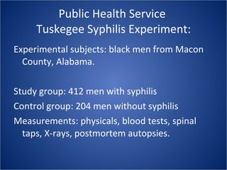 Lect10 Human Subjects: History | PPT