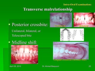Orhtodontic Examination & Diagnosis I | PPT