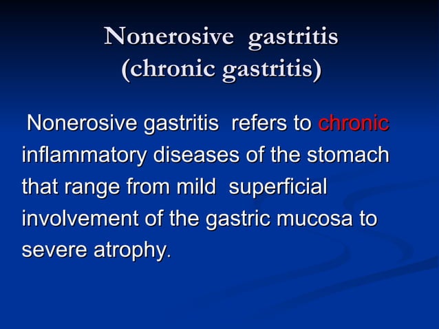 Gastritis.ppt (gastrointestinal disorders) | PPT