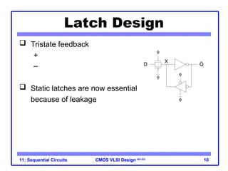 Sequential Circuit Design of Flip flops latches .ppt