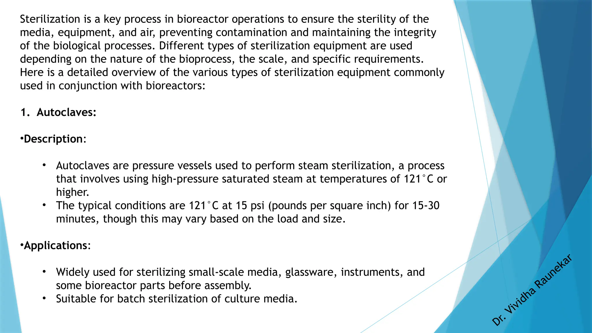 Sterilization equipment, Ex-situ and in-situ Sterilization | PPTX
