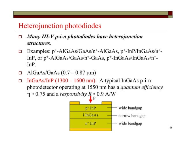 Lect12 photodiode detectors | PDF
