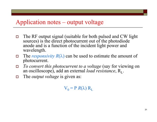 Lect12 photodiode detectors | PDF