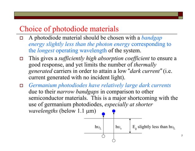 Lect12 photodiode detectors | PDF