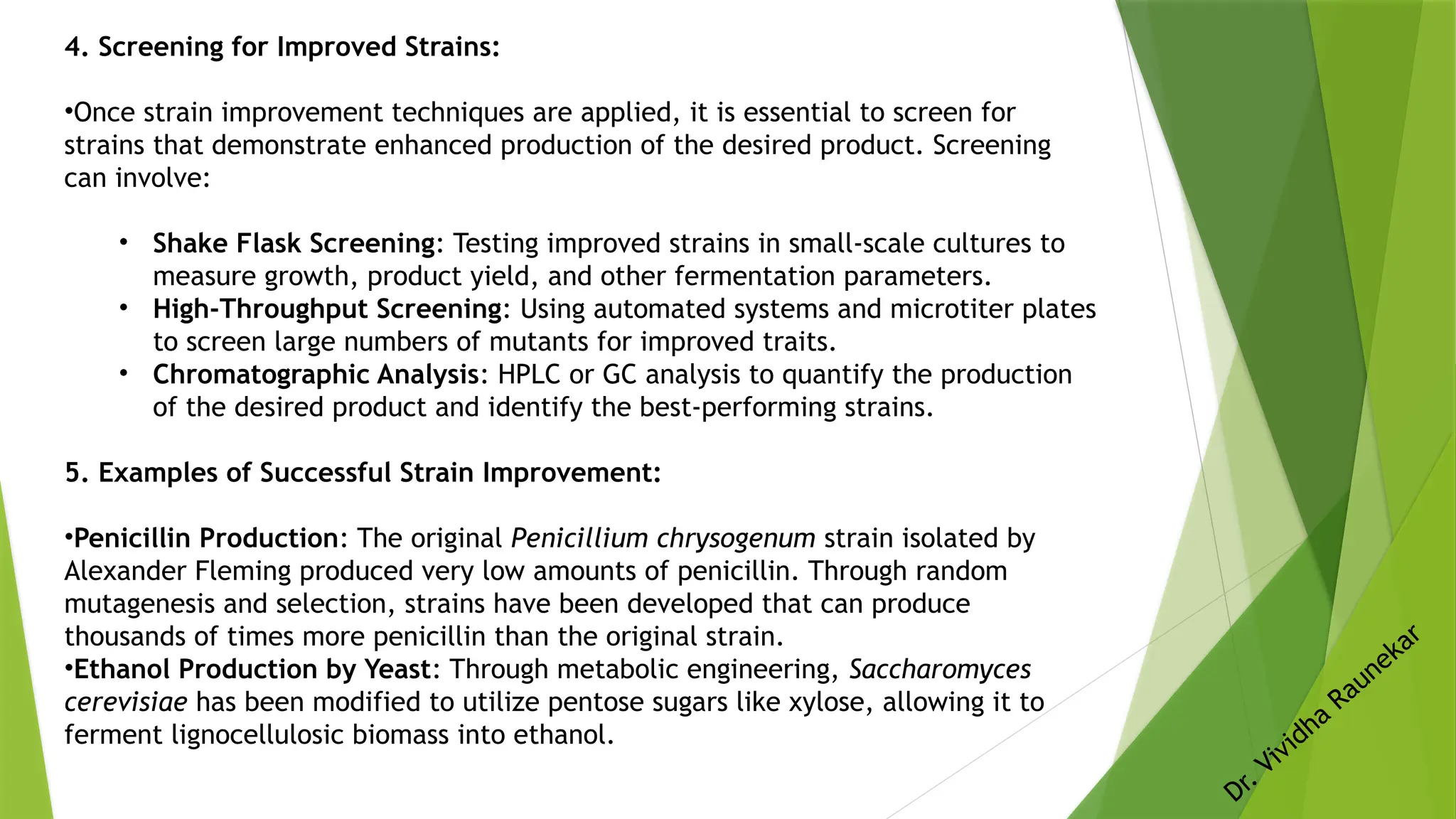 Screening and isolation of microorganisms, Strain improvement | PPTX