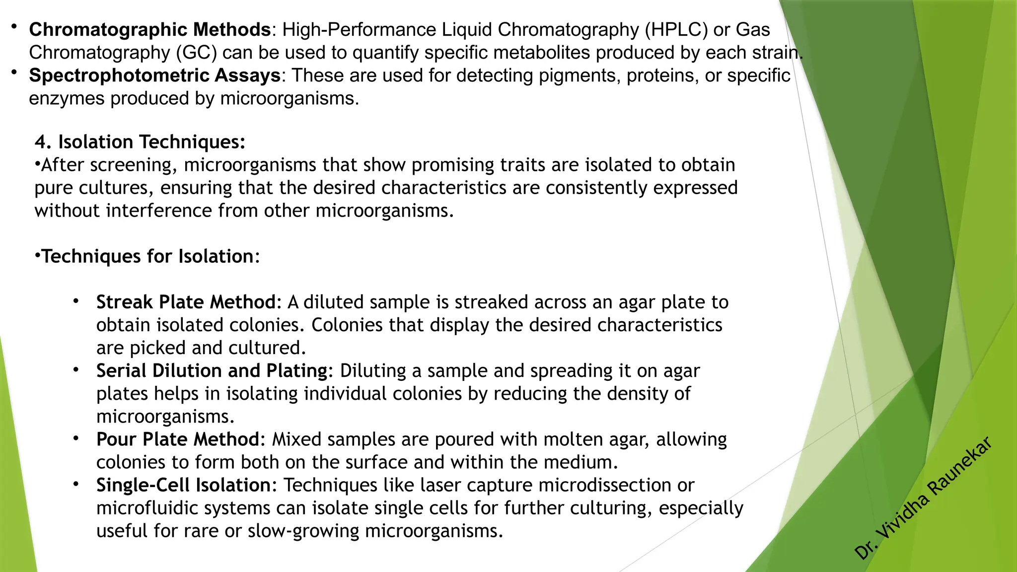 Screening and isolation of microorganisms, Strain improvement | PPTX