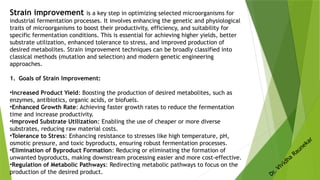 Screening and isolation of microorganisms, Strain improvement | PPTX