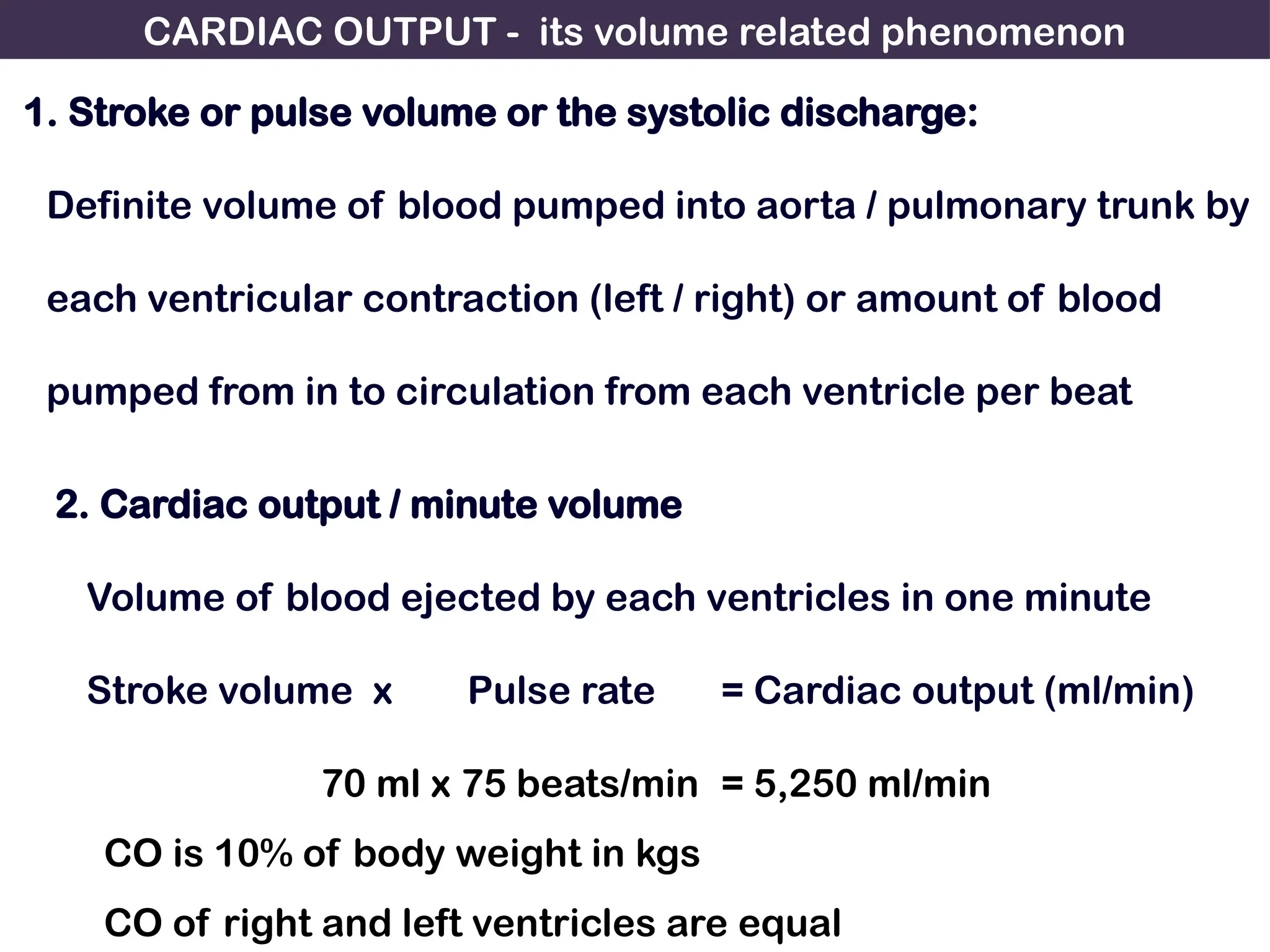 Cardiac output and its intrinsic and extrinsic regulation | PPTX
