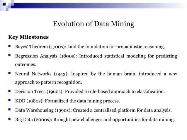 Lect 1 2 Data Miningpptx For The Predictive Ananlysis Ppt