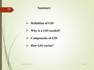 Lect 1 & 2 introduction to gis & rs | PPT
