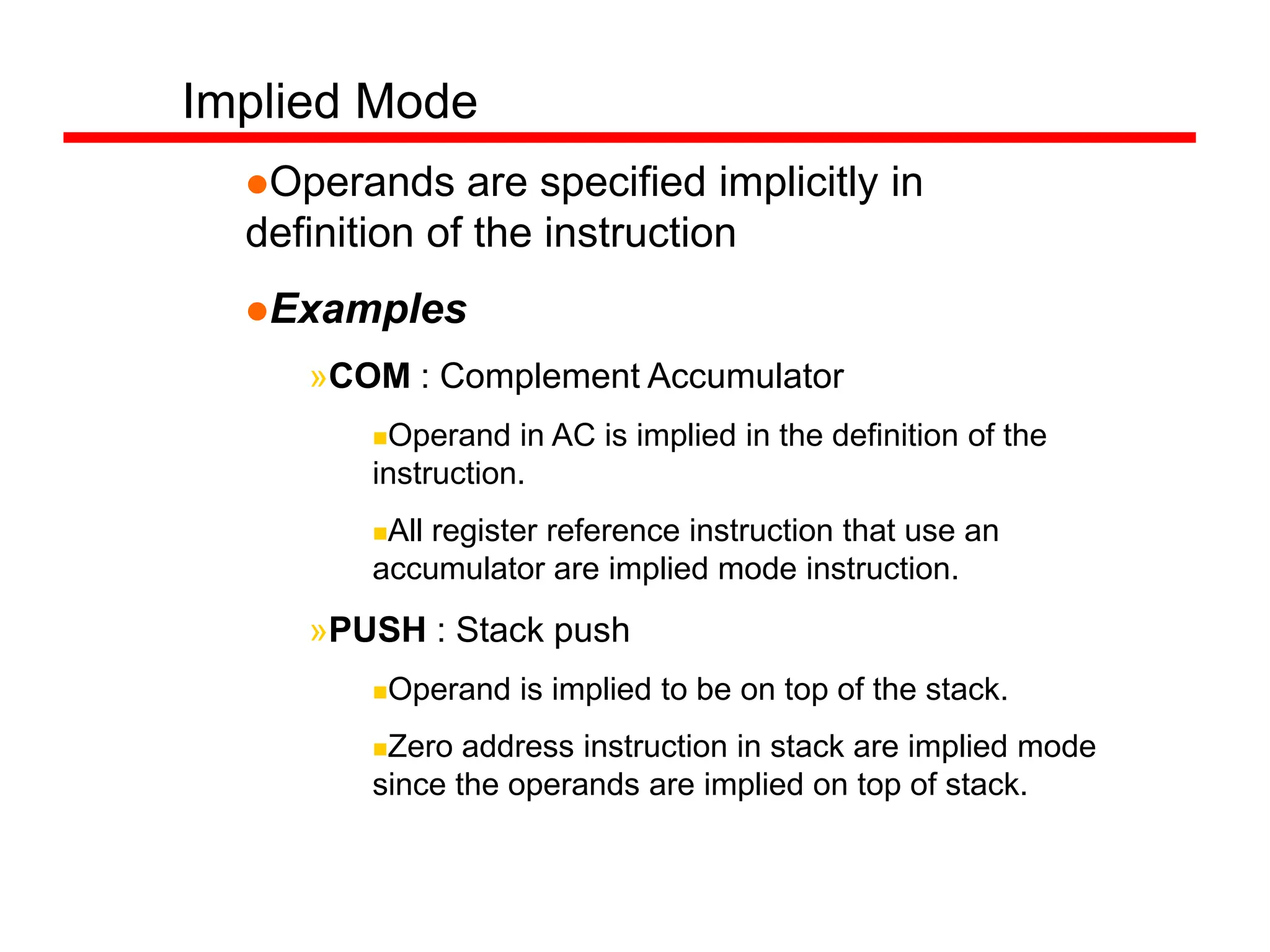 Presentation of addressing mode presentation | PDF