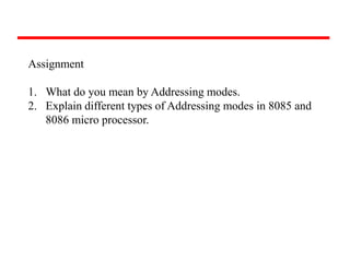 Presentation of addressing mode presentation | PPT