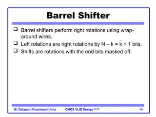 Datapath functional units in A__VLSI ppt | PPT