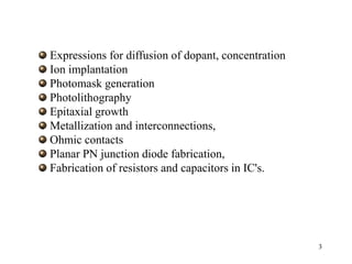 Fabrication Technology of VLSI Circuitss | PPT