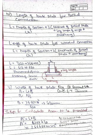 lect 14 Design of Gusset plate by Er Gurmeet Singh GCET JAMMU | PDF