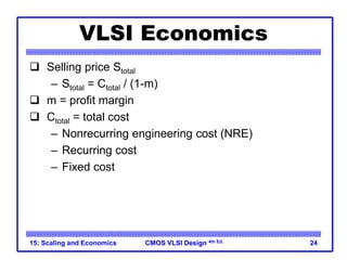 MOSFET scaling and economics for various types of scaling | PPT