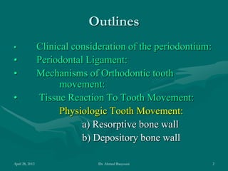 Biology of Tooth Movement | PPT