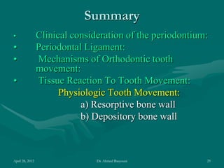Biology of Tooth Movement | PDF