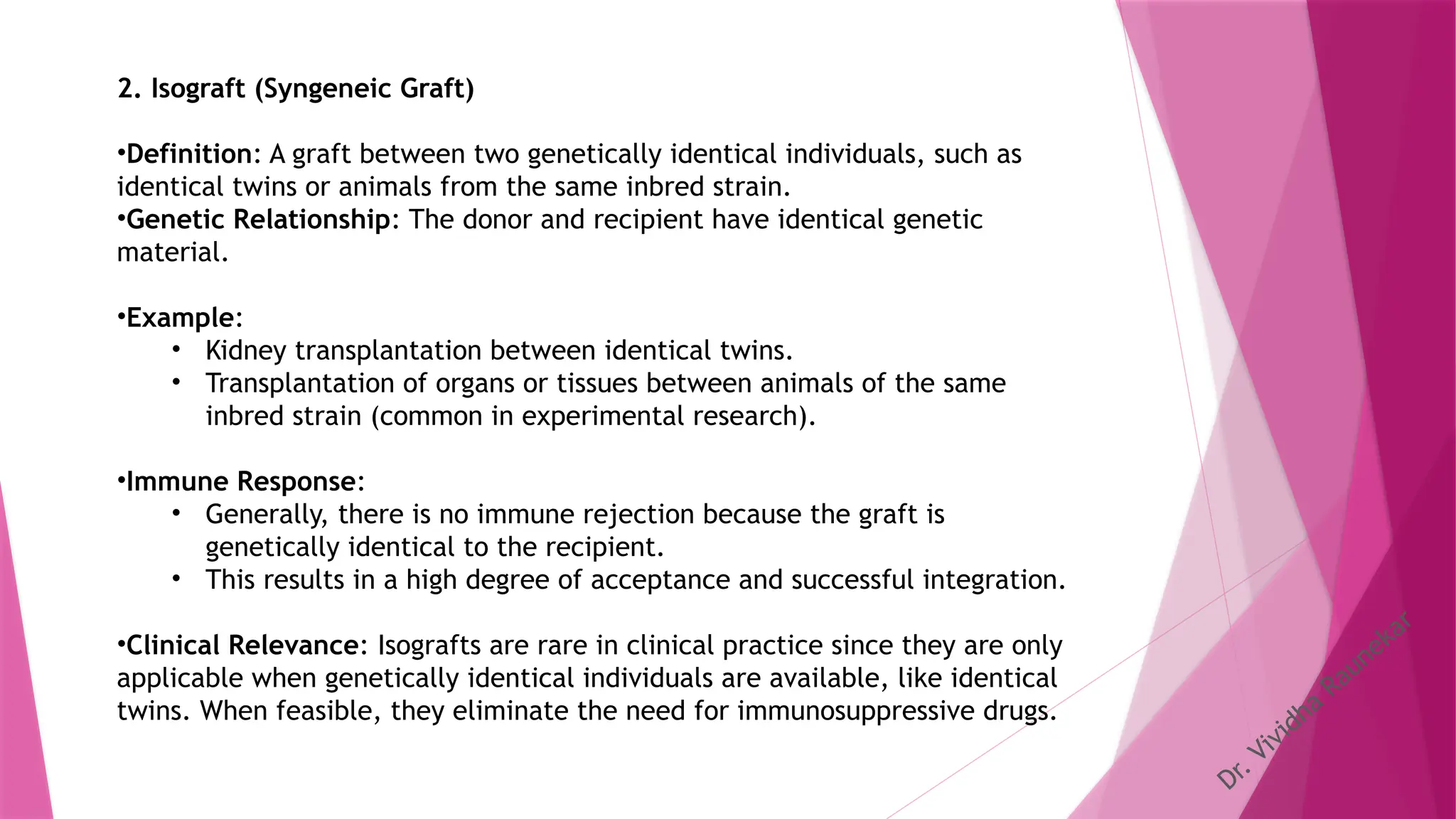 Cytokines, types of grafts, acceptance and rejection of grafts and stem ...