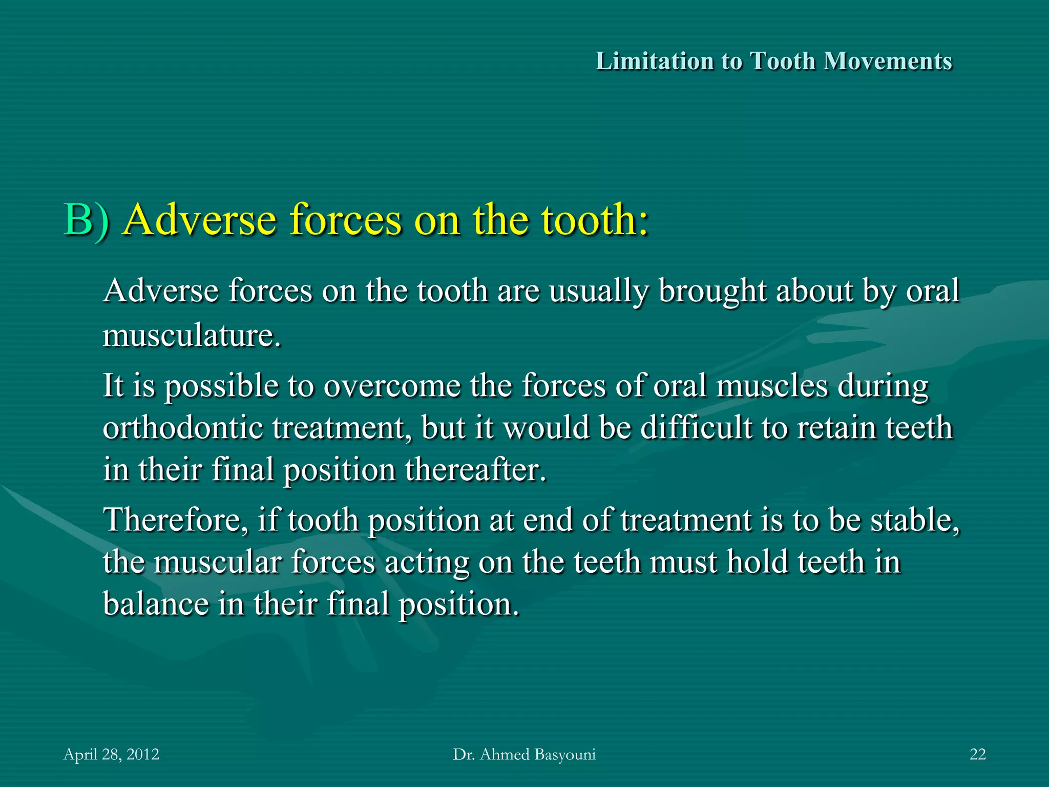 Biology of Tooth Movement | PDF
