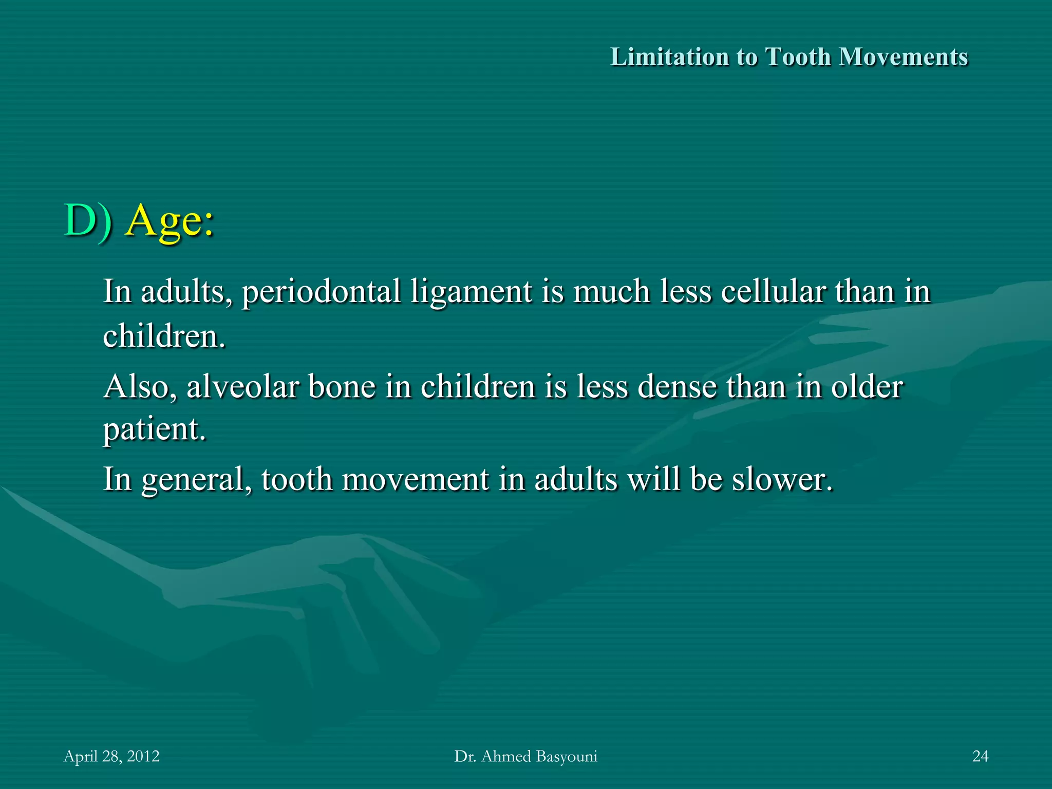 Biology of Tooth Movement | PDF