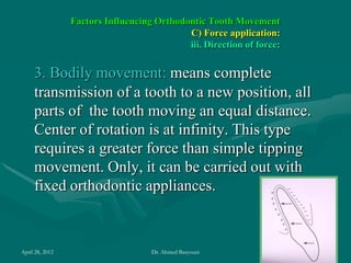Biology of Tooth Movement | PDF