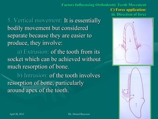 Biology of Tooth Movement | PDF