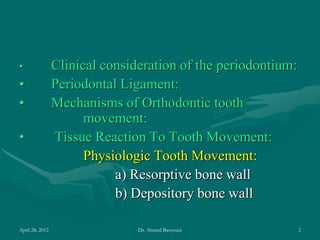 Biology of Tooth Movement | PDF