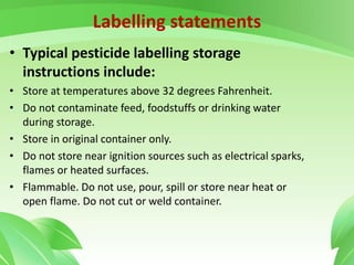 Lect 18 (handling storage and precautions) | PPTX