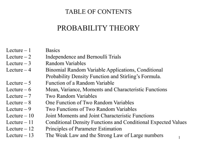 Probability theory lecture about theory 1a.ppt