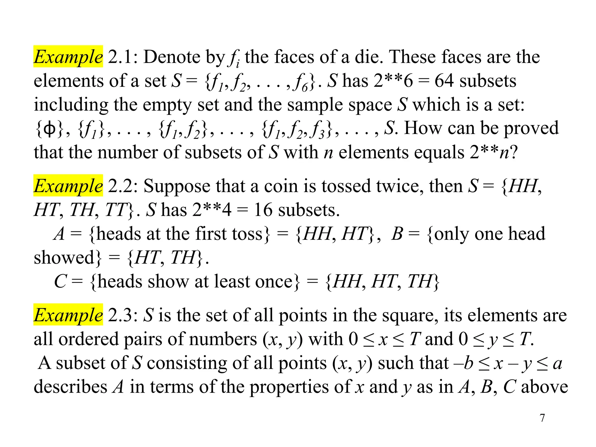 Basics of Probability Theory ; set definitions about the concepts | PPT