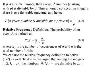Basics of Probability Theory ; set definitions about the concepts | PPT