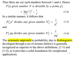 Basics of Probability Theory ; set definitions about the concepts | PPT