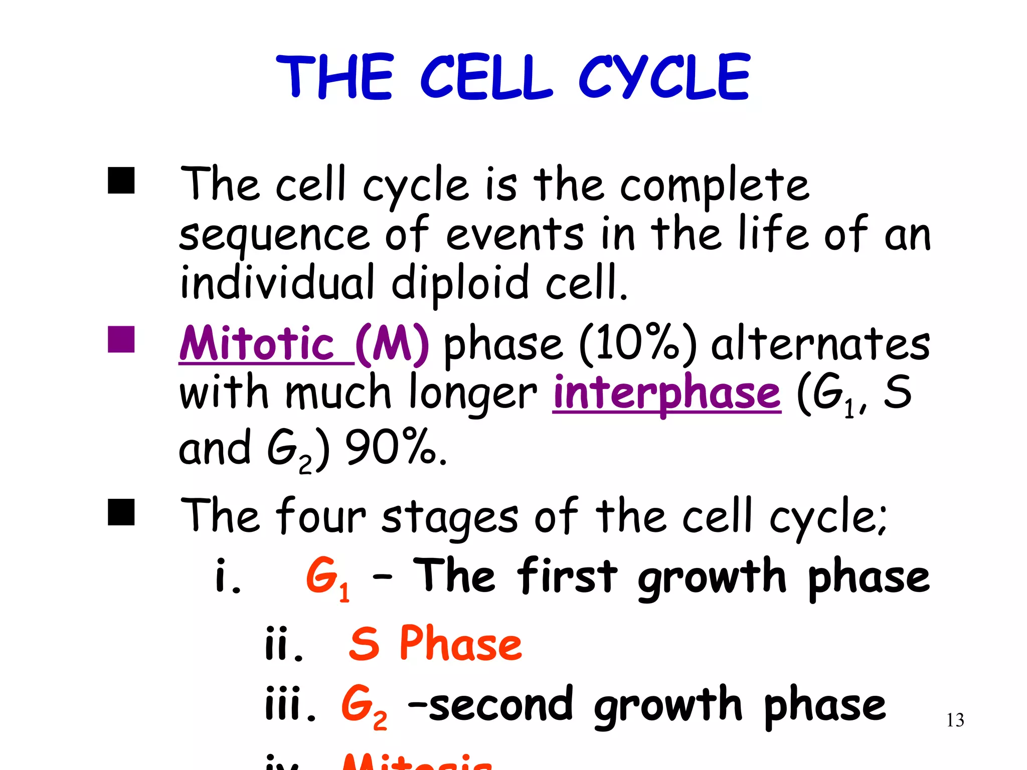 Lect 1 cell cycle | PPT