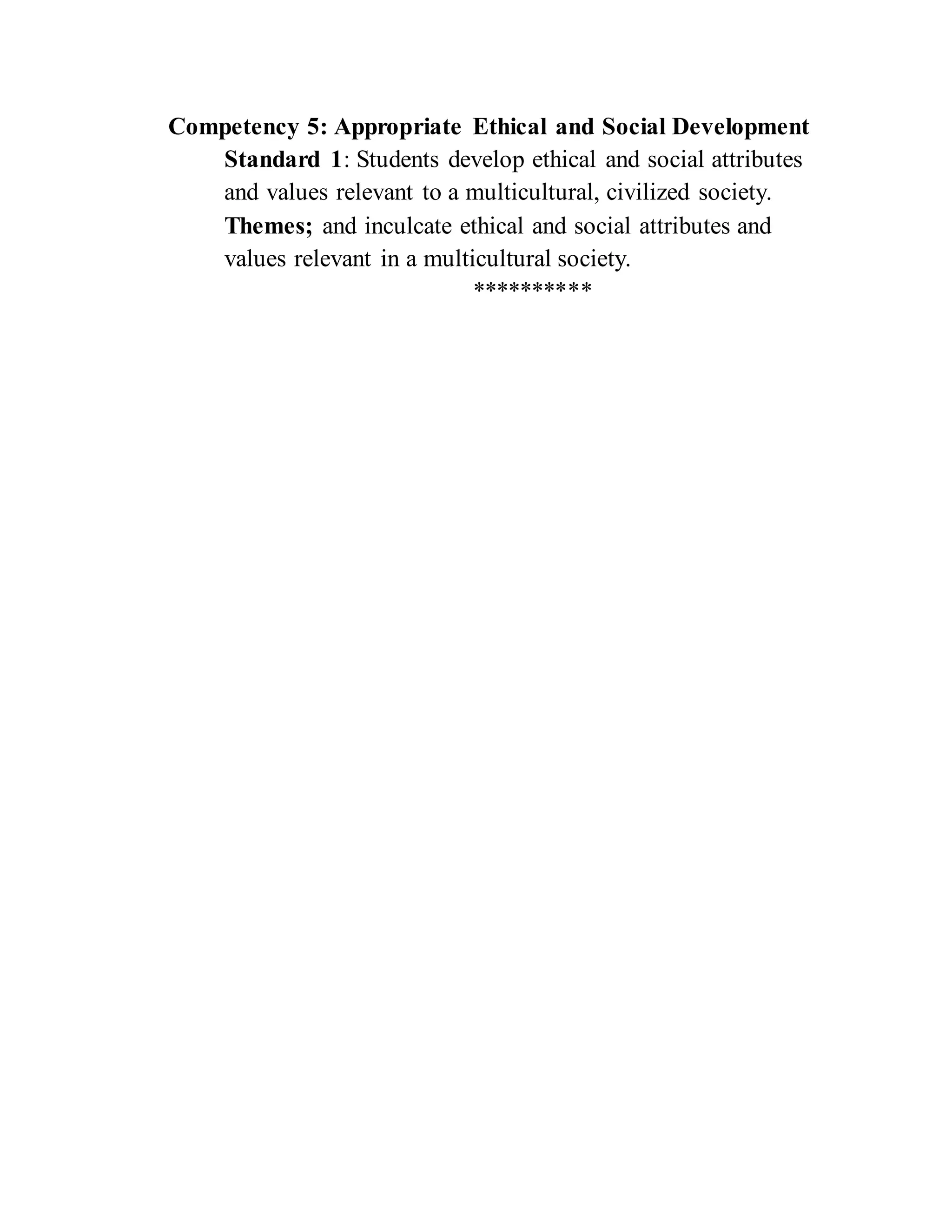 Lect 1 : competencies , standards, benchmarks and student learning outcomes | DOCX