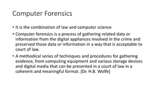 Lect 1 computer forensics | PPT