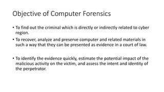 Lect 1 computer forensics | PPT