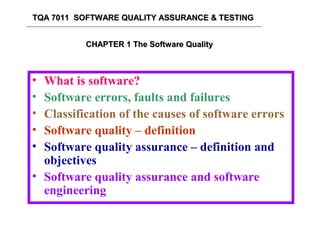 Lect1 fault+quality | PPT