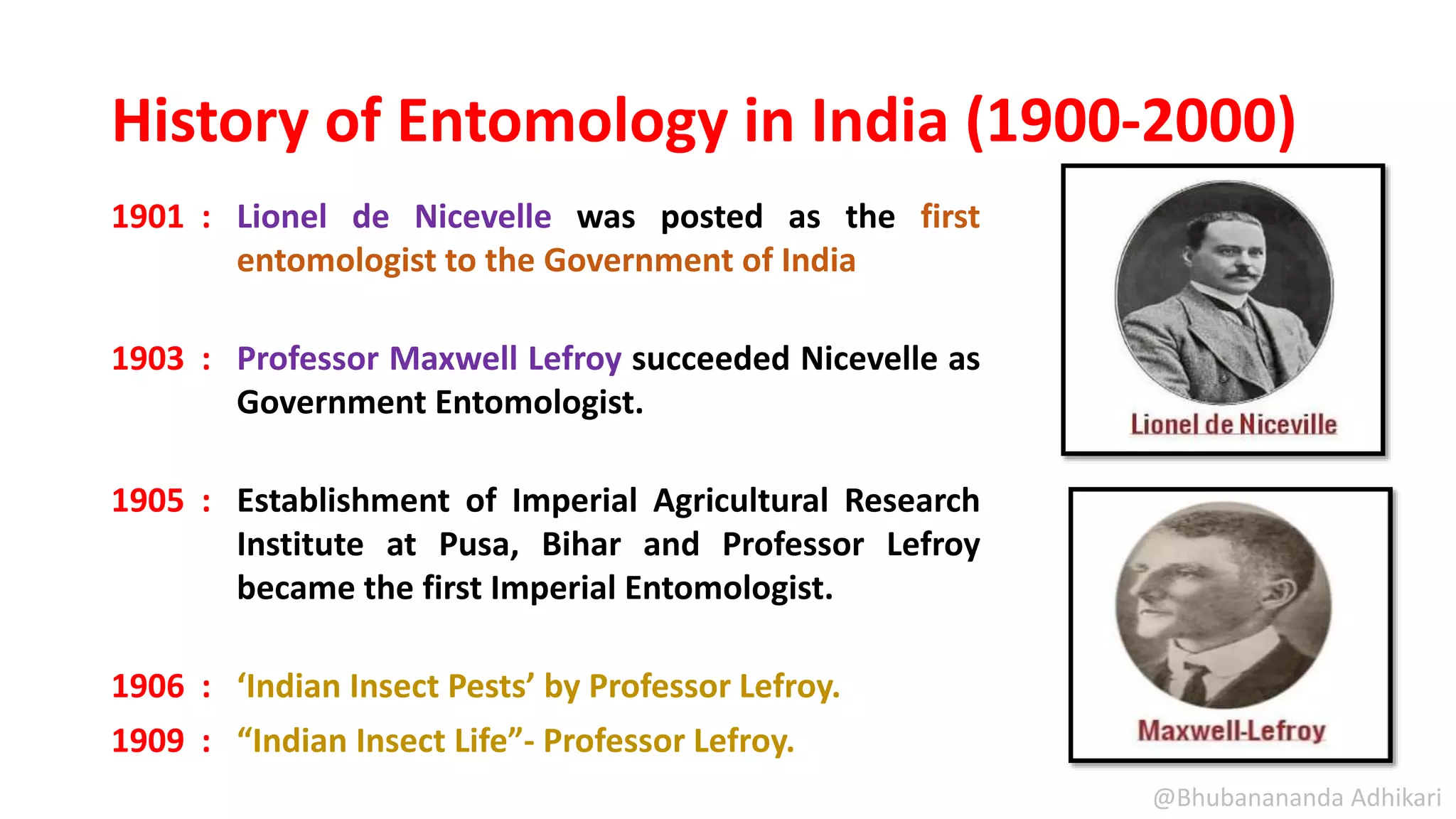 History of Entomology In India and Dominance of Insect | PPTX